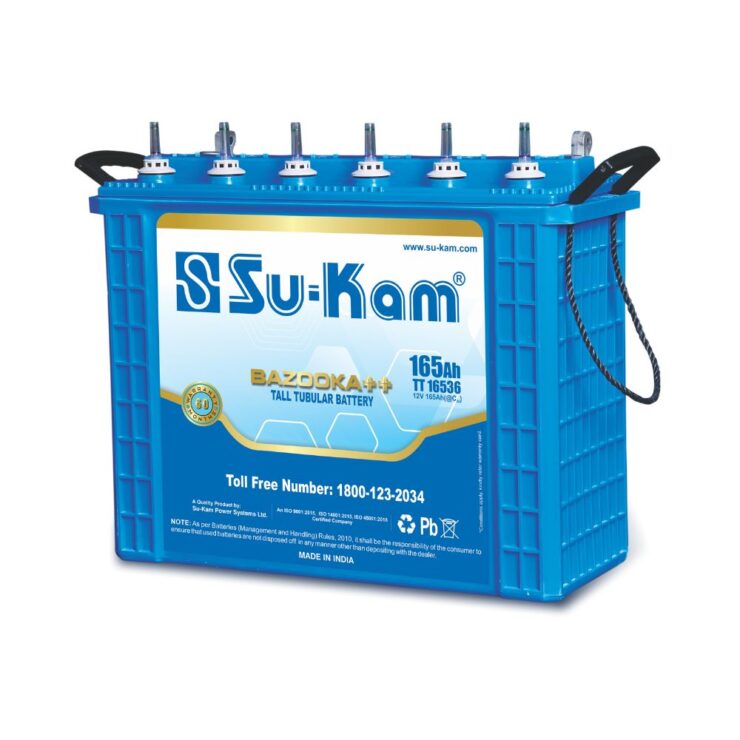 Bazooka Tall Tubular Battery - Su-Kam