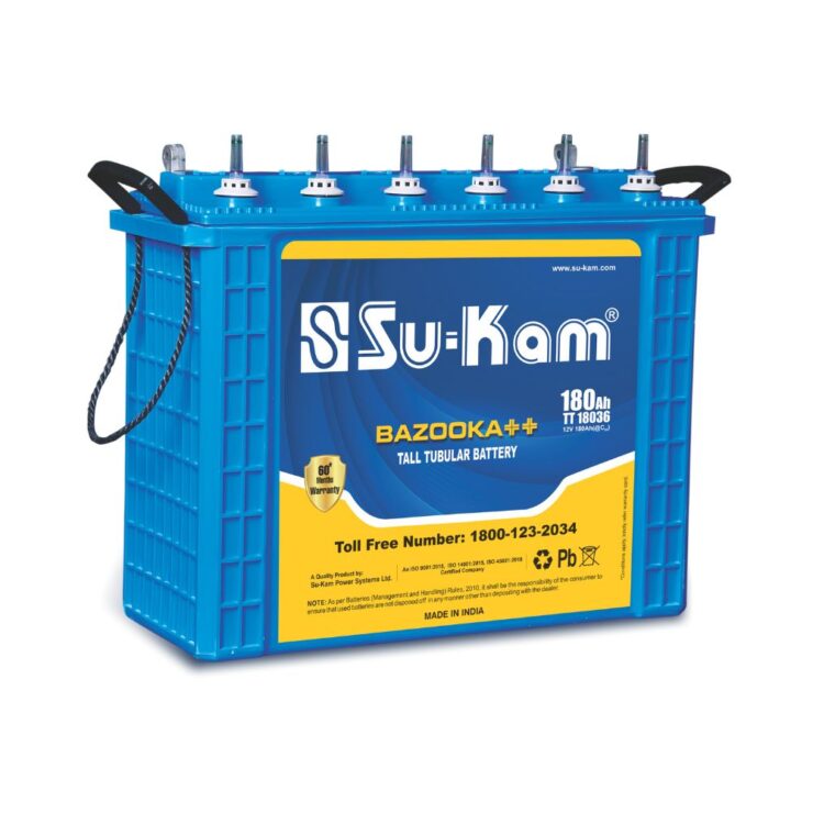 Bazooka Tall Tubular Battery - Su-Kam