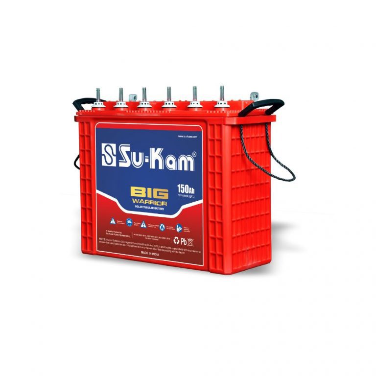 Su-Kam Big Warrior 150AH Tall Tubular Battery - Su-Kam